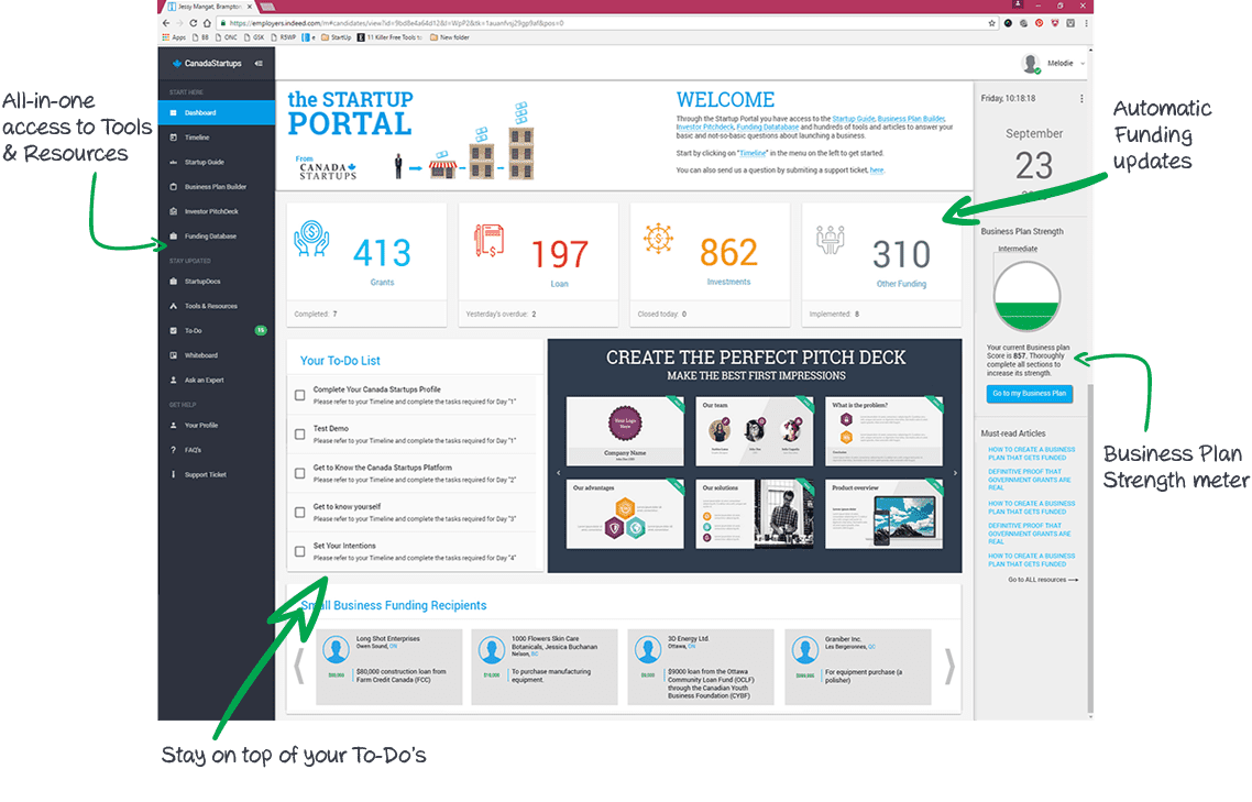 Startup Platform Demo – UK Small Business Startups and Funding